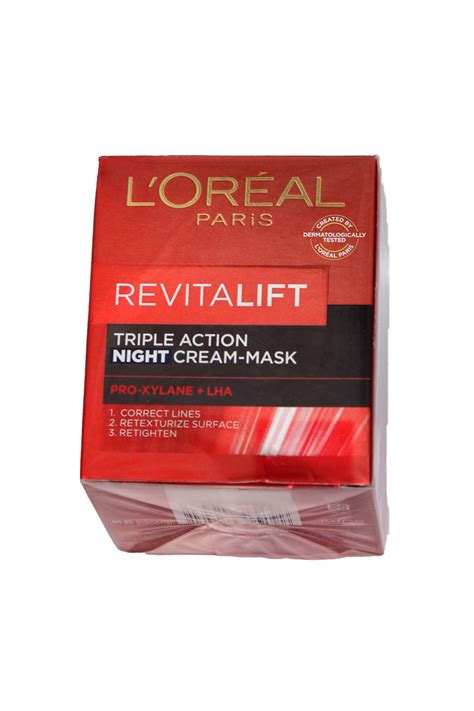 Loreal Revitalift Triple Action Night Cream Mask 50ml Lifeplus