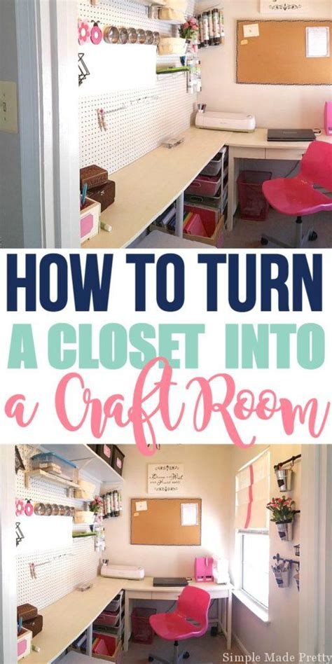How To Turn A Closet Into A Craft Room My Craft Room Reveal Simple