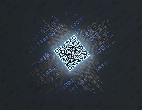 Two Dimensional Code Data Transmission And World Map Financial