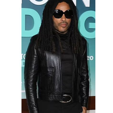 Lenny Kravitz Shotgun Wedding Premiere Leather Jacket