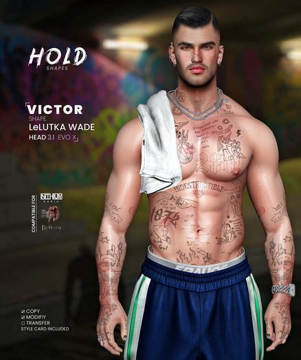 Second Life Marketplace Hold Shapes Victor Shape Lelutka Wade 31