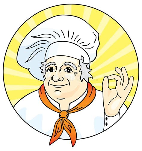 Pig Chef Giving Thumbs Up In Round Frame Stock Vector Illustration Of