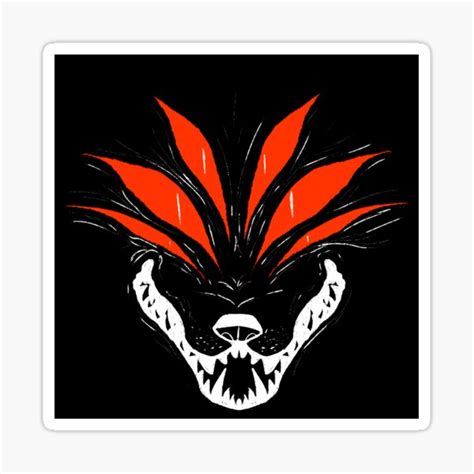 Canid Demon Sticker For Sale By Draikinator Redbubble
