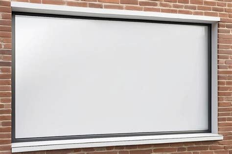Magnetic Window Graphics Mockup With Blank White Empty Space For