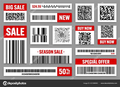 set product barcodes codes special offer sale stickers shopping