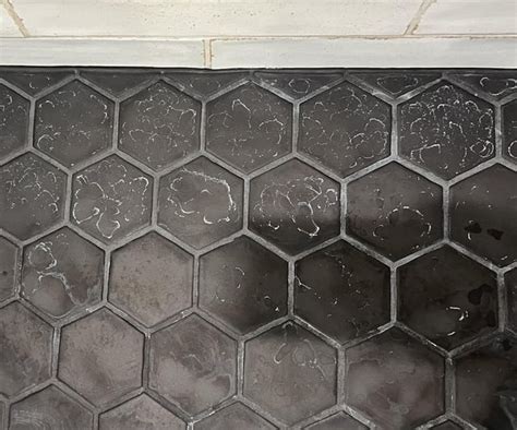 How Do I Remove Lime Stains From Black Tiles With Black Grout R Tile