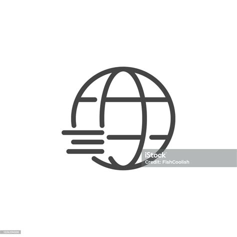環球輪廓圖示行星的原理圖世界圖形符號旅行 連接 地理全球公司企業和技術概念線標誌白色隔離的向量插圖向量圖形及更多地球儀 導航儀器圖片