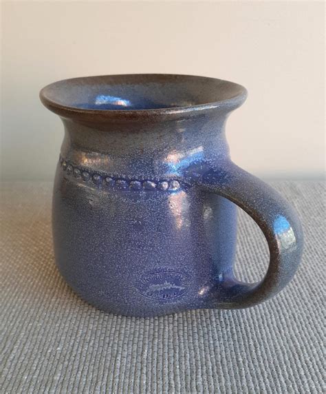 Vintage Blue Bendigo Pottery Mug Australian Pottery Etsy