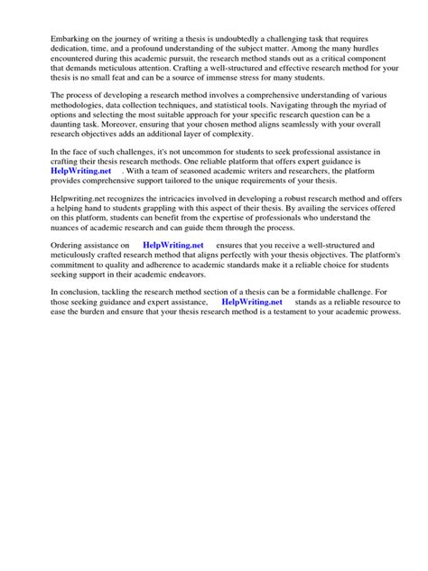 Thesis Research Method Example Download Free Pdf Methodology Thesis