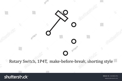 Vector Electronic Circuit Symbol Rotary Switch Stock Vector Royalty Free 2183841743 Shutterstock