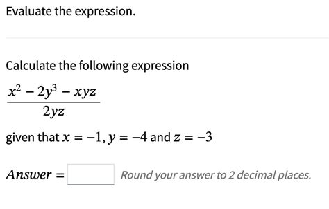 Evaluate The Expression Calculate The Studyx