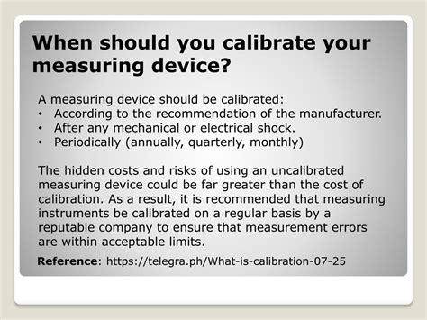Ppt Why Calibration Of Your Measuring Instruments Is Important