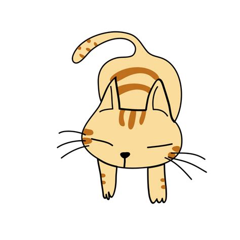 Sleepy Cute Cat 41642710 Png
