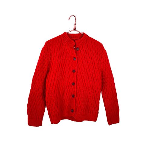 Vintage Handmade Checkerboard Texture Vibrant Cherry … Gem