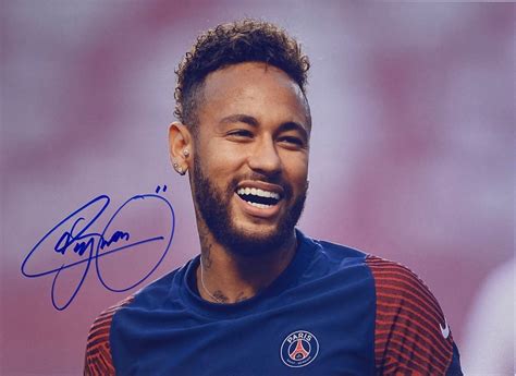 Autograph Signed Neymar Photo