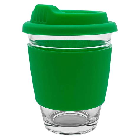 Carlo Glass Coffee Cup Silicone Factory Direct Bright Promotional