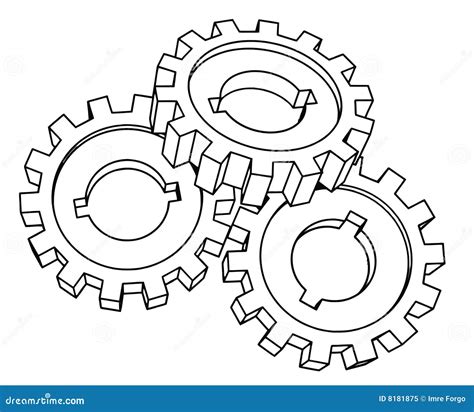 Cogwheels Stock Vector Illustration Of Gear Power Communication