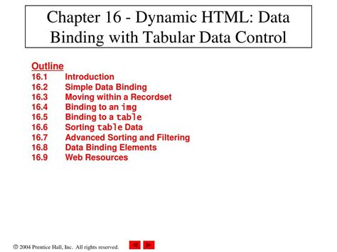 16 Dynamic HTML Data Binding with Tabular Data Control word文档在线阅读与下载 无忧文档