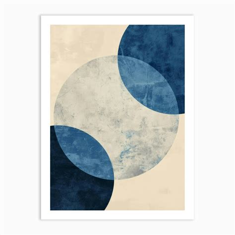 Blue Circles 32 Art Print By Moving Clouds Art Fy