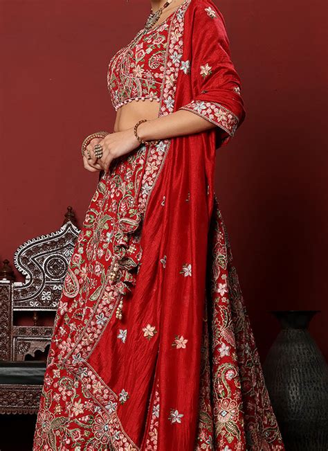 Shop Latest Maroon Lehengas For Women Attractive Outfits