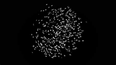 Premium Photo Many White Particles Moving Chaotically With Different Speed On Black Background