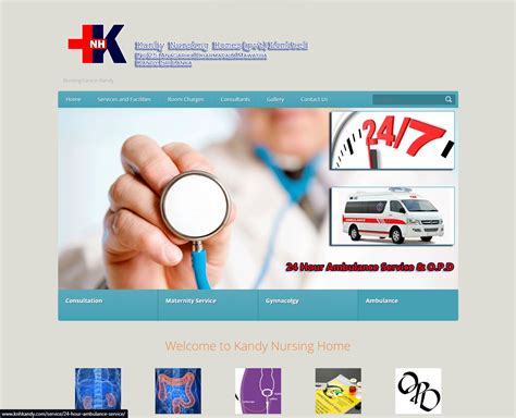Kandy Nursing Home Freelance Web Designer