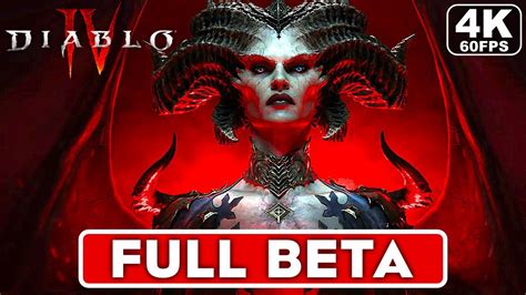 DIABLO 4 Gameplay Walkthrough Part 1 FULL BETA 4K 60FPS PC ULTRA No