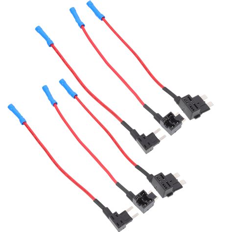 6 Pcs Standard Fuse Holder Kit Fuse Standard Plug Socket Mini Fuse Tap Fuse Taps Automotive