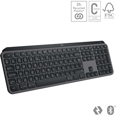 Tastatura Wireless Logitech MX Keys S Iluminare GHz Bluetooth USB C US INTL Layout