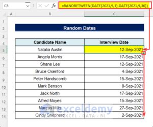 How To Use RANDBETWEEN Function In Excel 5 Ideal Examples