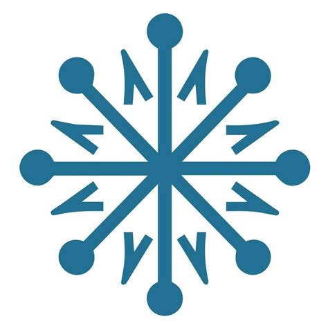 Isolated Snowflake Vector Icon Winter Decorate Ornament 23648414 Vector