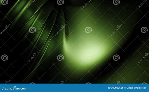 Abstract Pulsating Green Liquid Design Wavy Motion Of Metal Texture