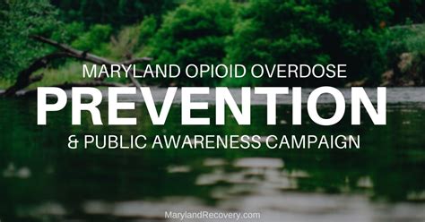 The Maryland Public Awareness Campaign For Opioid Prevention
