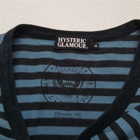 Hysteric Glamour Hysteric Glamour X Ramones Stripes Design Tshirt Grailed