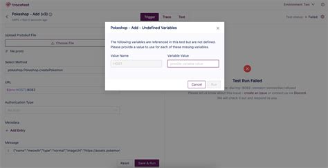 Ad Hoc Testing Tracetest Docs