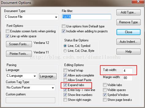 【工具】source Insight 和 Keil 中 Tab 键设置为4空格代替kei把tab转化为空格的小工具 Csdn博客