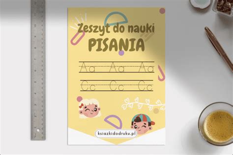 Zeszyt A w trzy linie do nauki pisania Książki do druku
