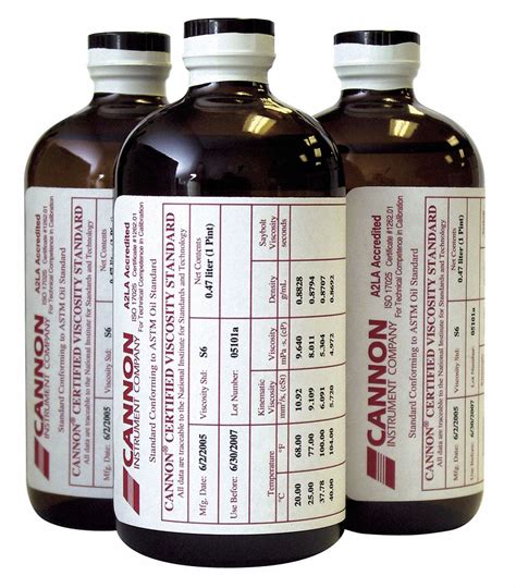 Viscometer Calibration Standards Grainger Industrial Supply
