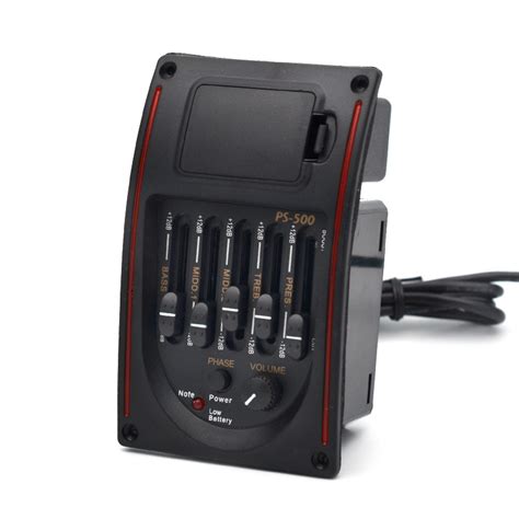 어쿠스틱 기타 프리 앰프 5 밴드 Eq 이퀄라이저 픽업 튜너 Ps 500