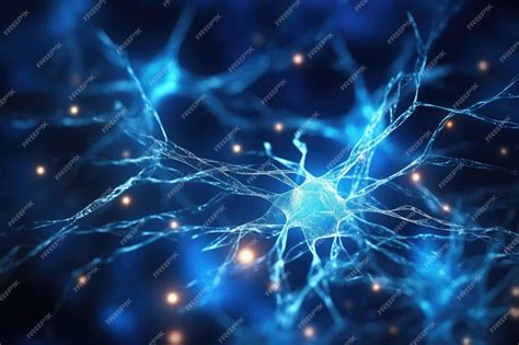 Ilustração Da Estrutura Do Neurônio Foto Premium
