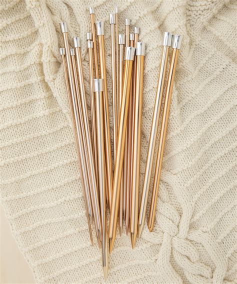 Игли за плетене 30 см цвят Rose Gold Yarnspot Bg