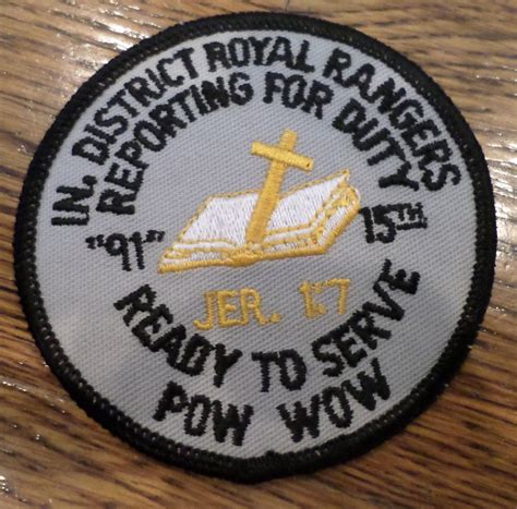 In District Ready To Serve Reporting For Duty Royal Ranger Uniform Patch Dragonfly Whispers