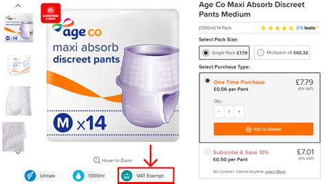 Vat Exemption Information Age Co Incontinence