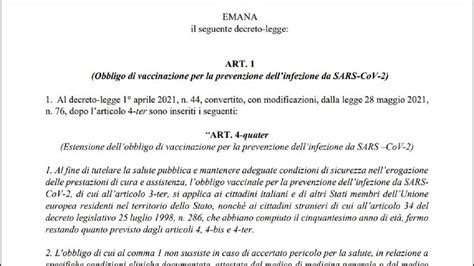 Bozza Decreto Legge 5 Gennaio 2022 Fippa