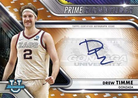 2022 23 Bowman Chrome University Basketball Checklist Box Info