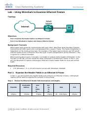 Analyzing Ethernet Frames With Wireshark Step By Step Guide Course Hero