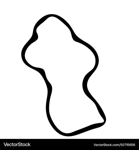 Guyana Simplified Map Royalty Free Vector Image