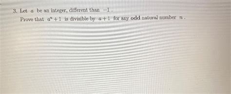 Solved Let A Be An Integer Different Than Prove That Chegg