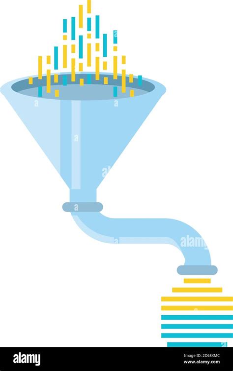 Data Analysis Filter Funnel Process Detailed Vector Illustration Stock Vector Image And Art Alamy