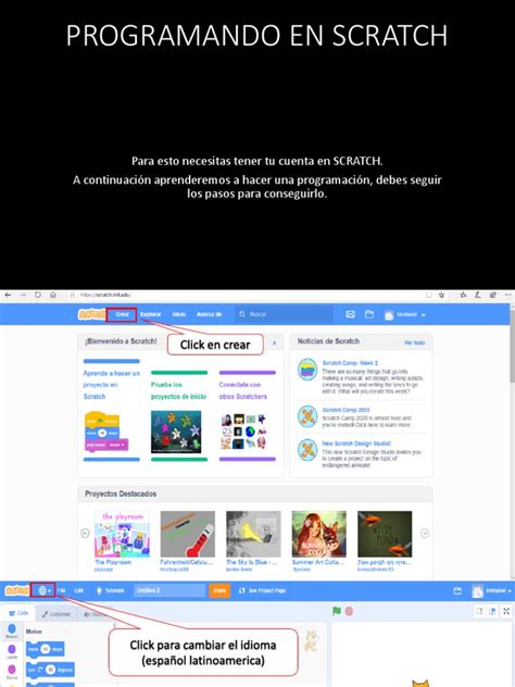 Programando En Scratch Pdf Scratch Lenguaje De Programación